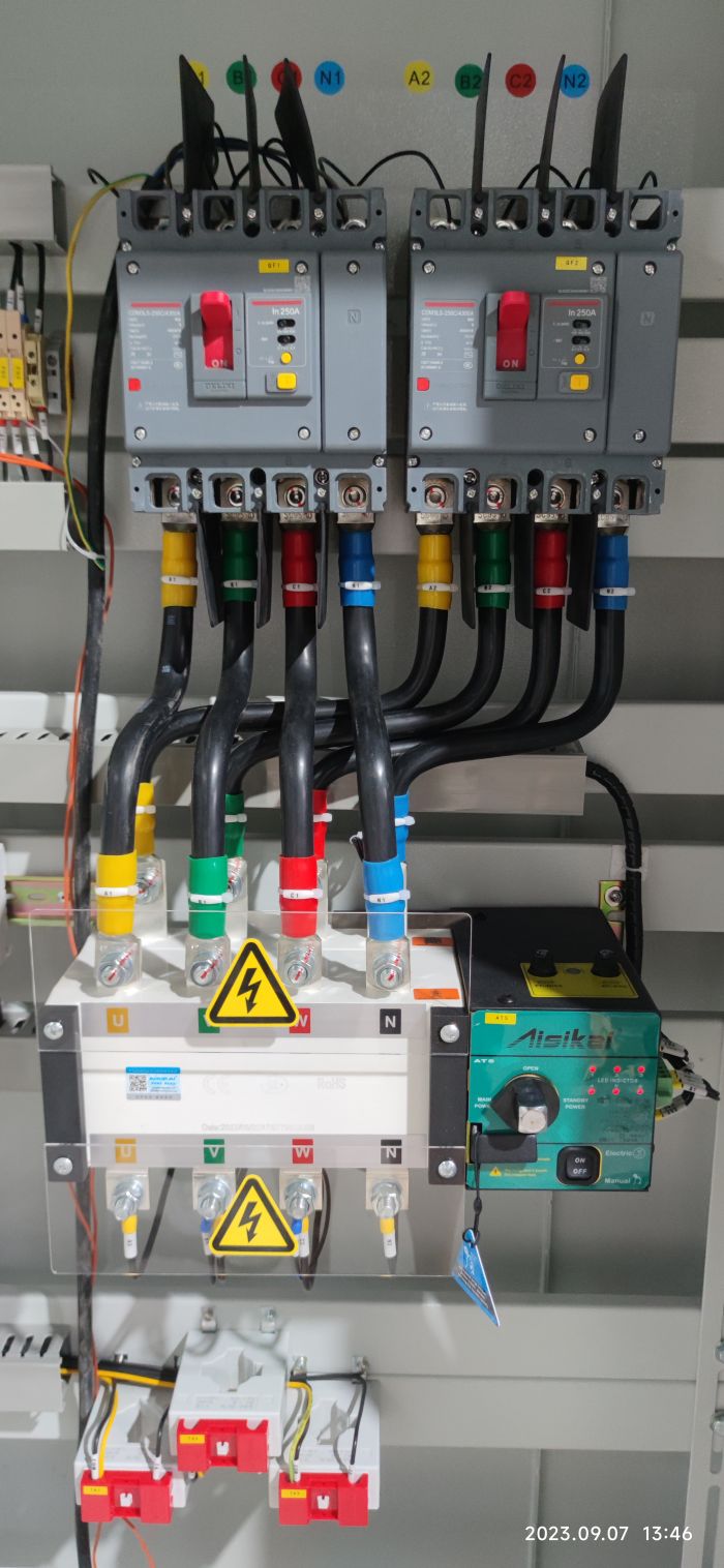 ATS Dual power automatic conversion electrical control panel ...